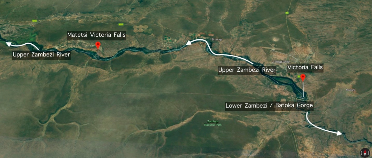 Victoria Falls Map